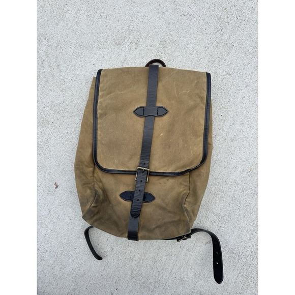 Filson | Bags | Rare Filson Backpack Made In Usa Book Bag Leather ...